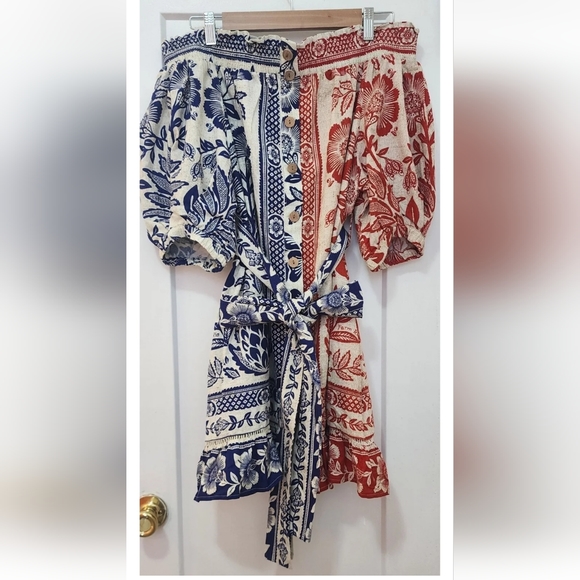 FARM Rio | Dresses | Farm Rio Mixed Pineapple Garden Mini Dress Sz M ...